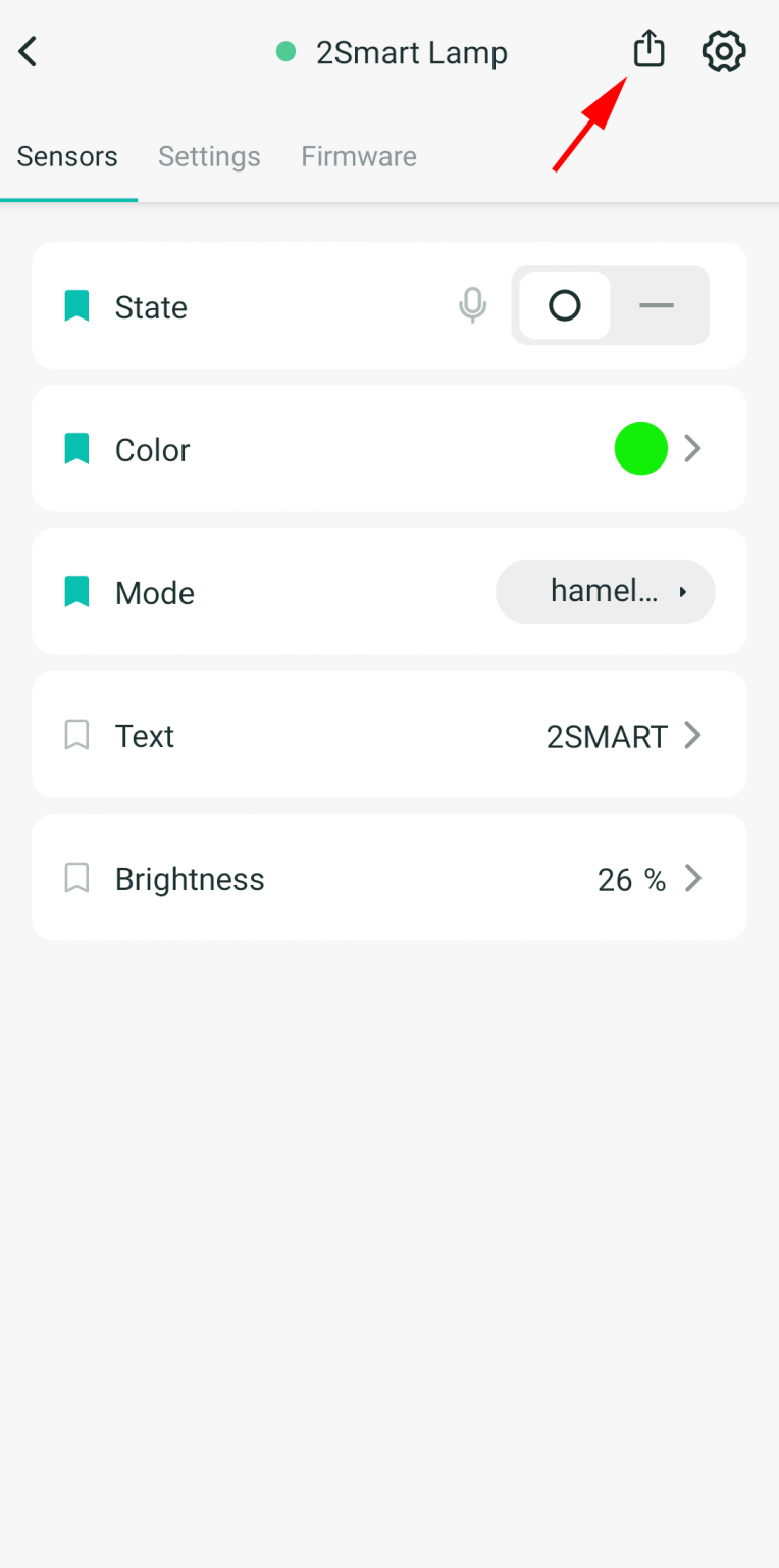 How to share a smart device with a registered 2Smart Cloud user | 2Smart