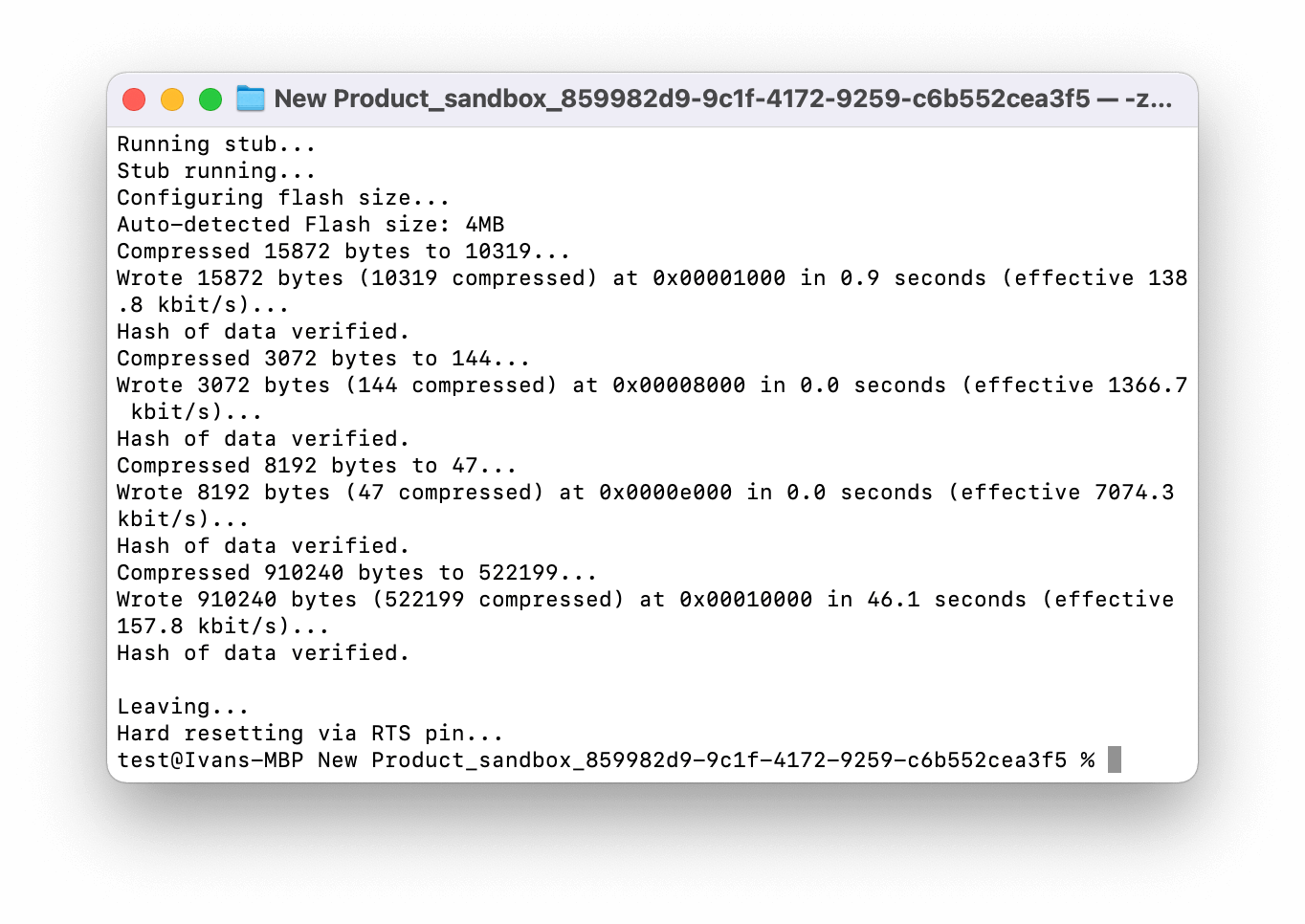 Flashing Esphome Firmware On Esp32 Microcontroller Macos Workflow 2smart 1009
