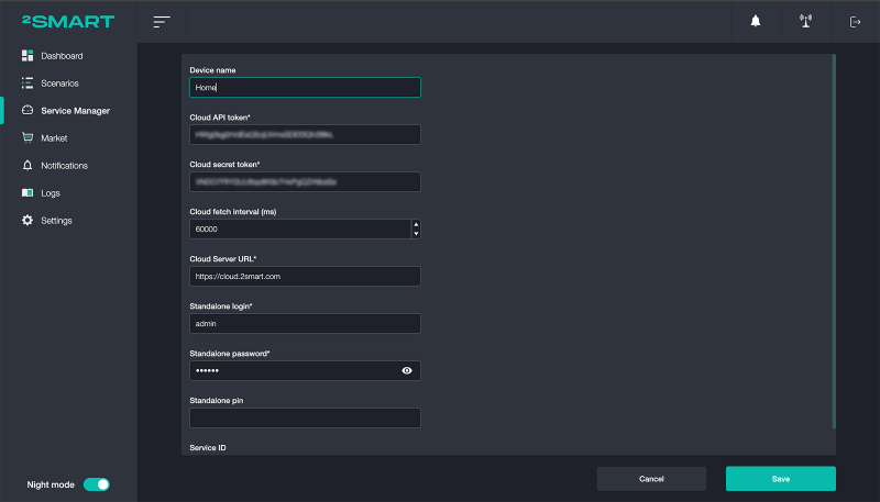 How to control 2Smart Standalone devices from the 2Smart Cloud mobile app | 2Smart