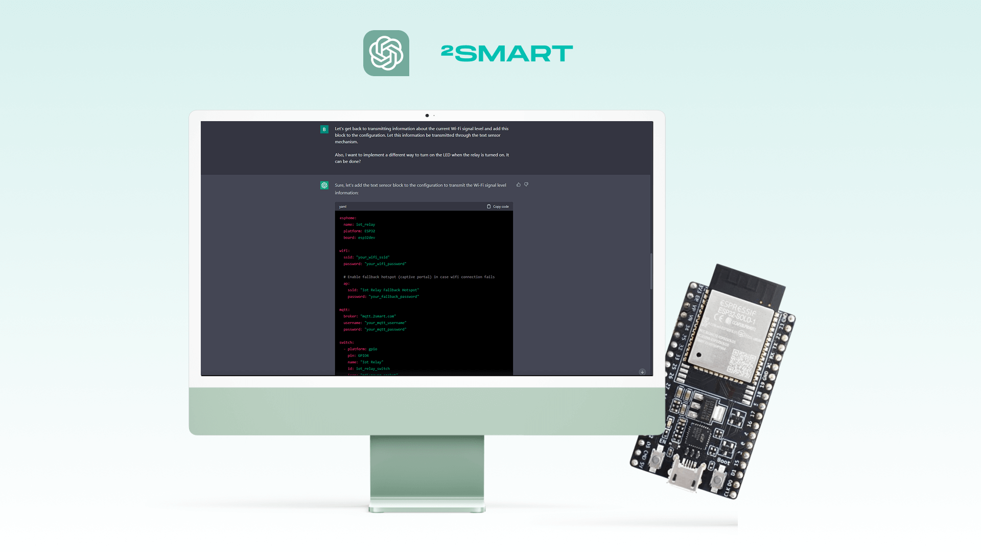 Iot Device Using Chatgpt Writing Esphome Configuration With The Help Of Ai 2smart
